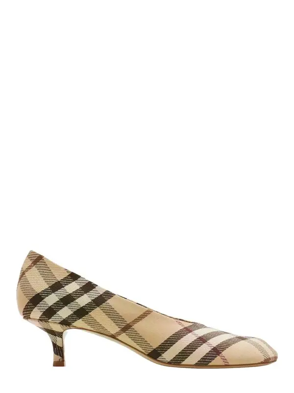 Burberry Check Pumps - Neutrals