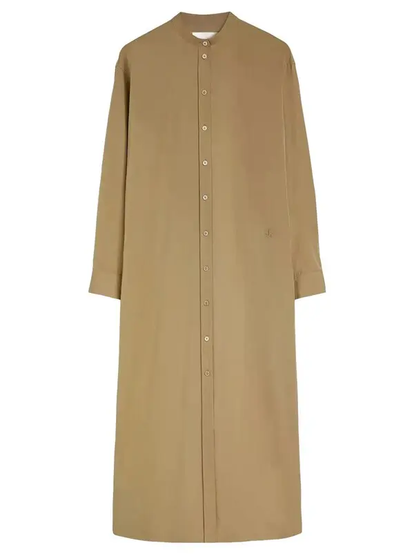 JIL SANDER Cotton Shirt Dress - Brown