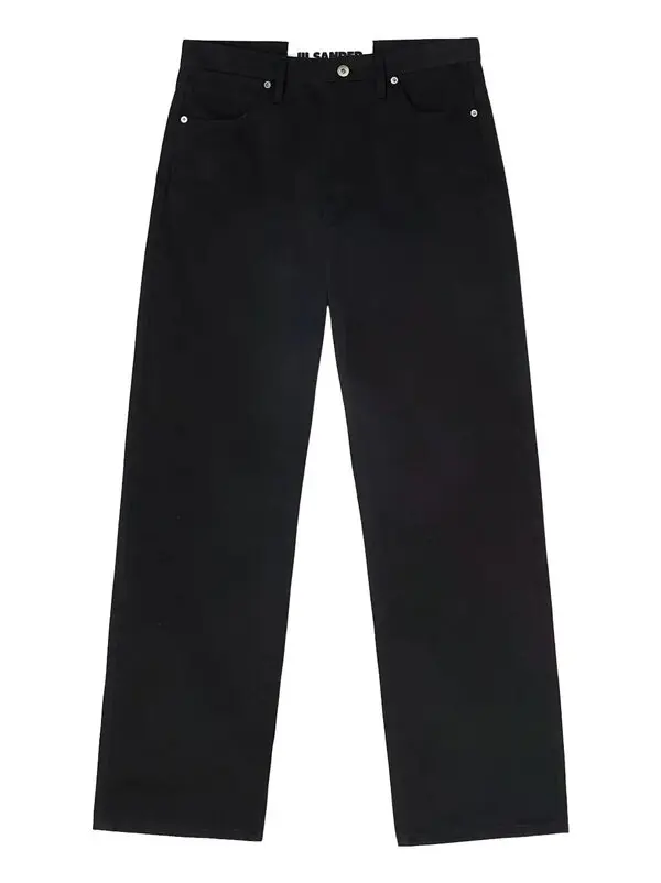 JIL SANDER Loose Fit Jeans - Black