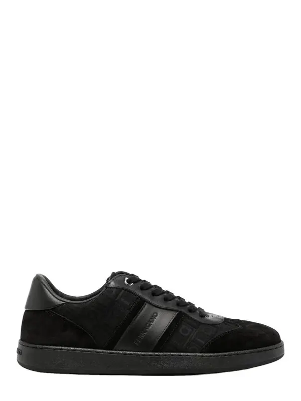 FERRAGAMO Logo-embellished Sneakers - Black