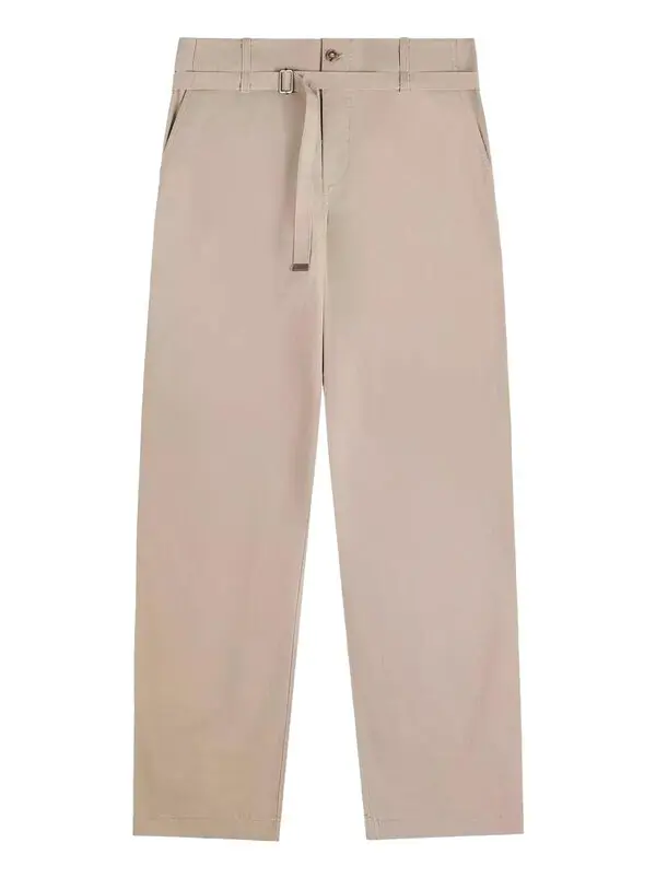 TOD'S Belted Straight-leg Trousers - Neutrals