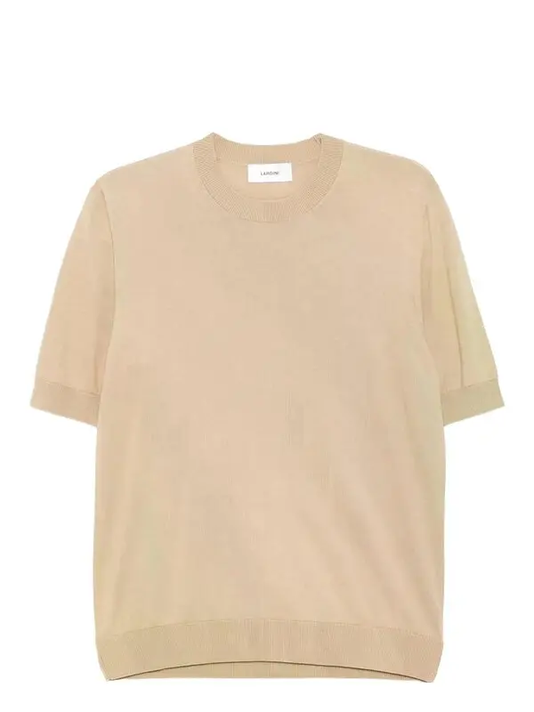 LARDINI Cotton T-shirt - Brown