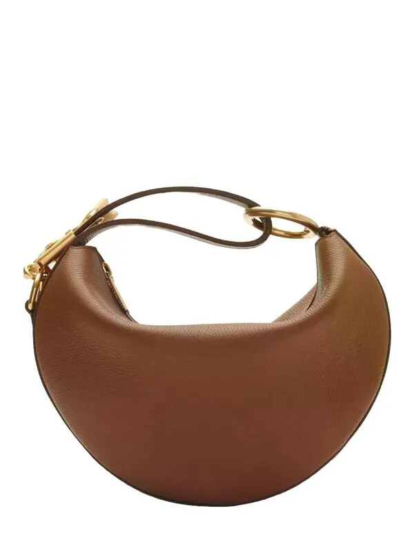 Burberry Mini Knight Arc Shoulder Bag - Brown