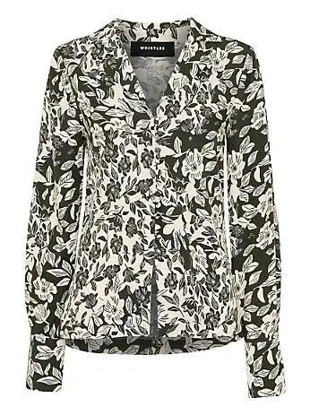Whistles Floral-print Button-down Woven Blouse - Multi-coloured