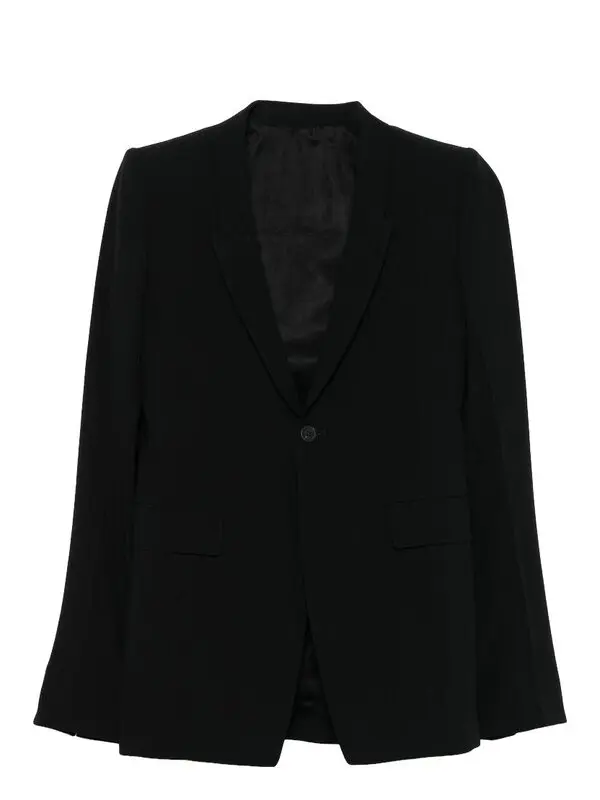 Rick Owens Extreme Soft Blazer Jacket - Black
