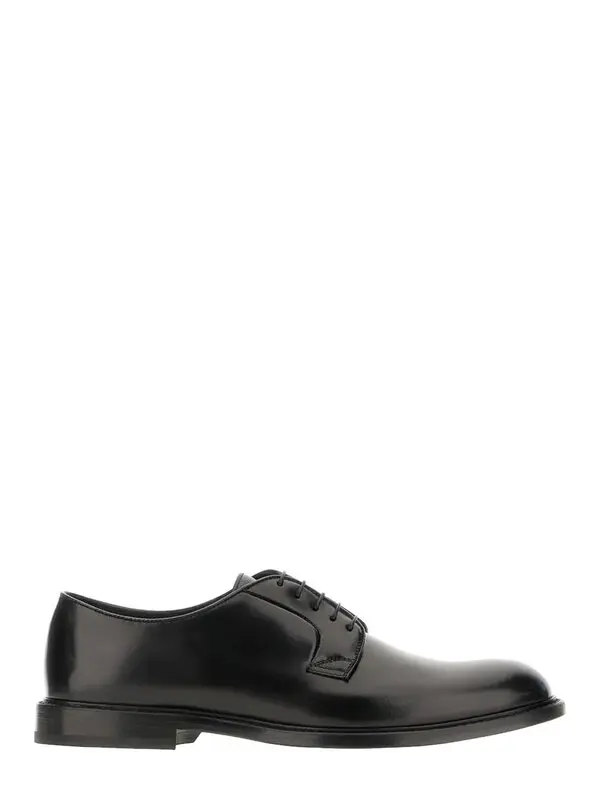 DOUCAL'S Derby Lace Up Shoes - Black