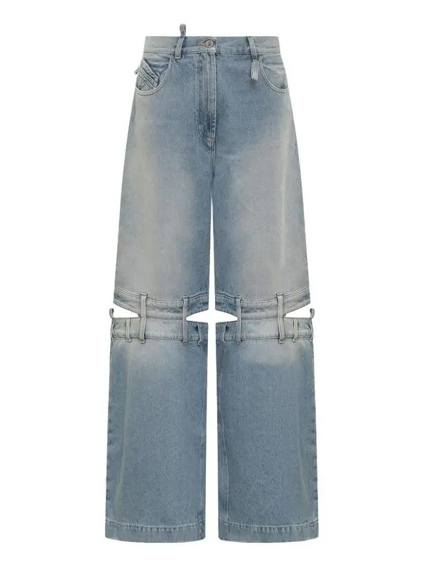 Attico Wide Leg Jeans - Blue