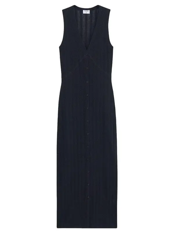 Filippa K Organic Cotton Long Dress - Black