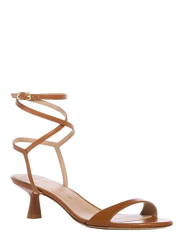 STUART WEITZMAN Nudist 50 Wrap Sandals - Macchiato