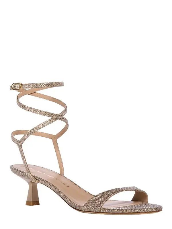 STUART WEITZMAN Nudist 50 Wrap Sandals - Poudre