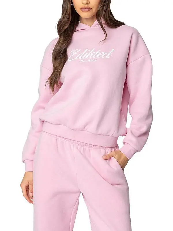 EDIKTED Miss Hoodie - Pink