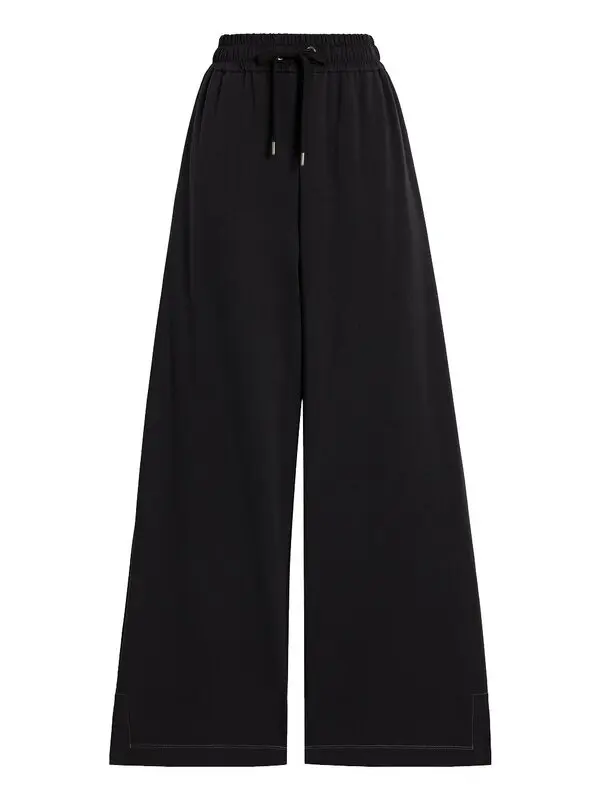 Brunello Cucinelli Bead-embellished Cotton-blend Track Pants - Black