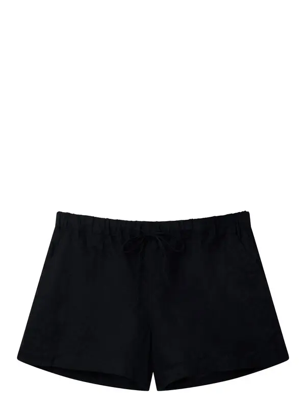 Hunza G Linen Shorts - Black