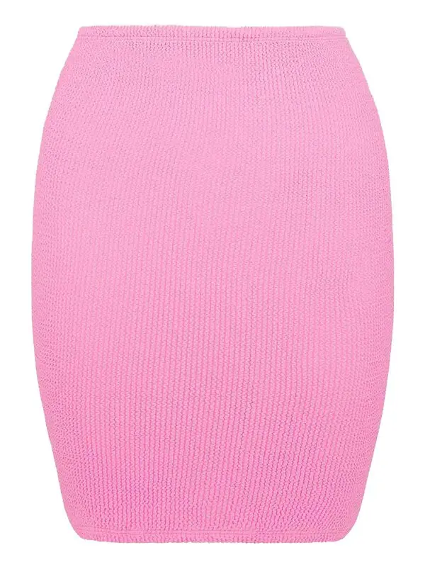 Hunza G Crinkle Mini Skirt - Bubblegum