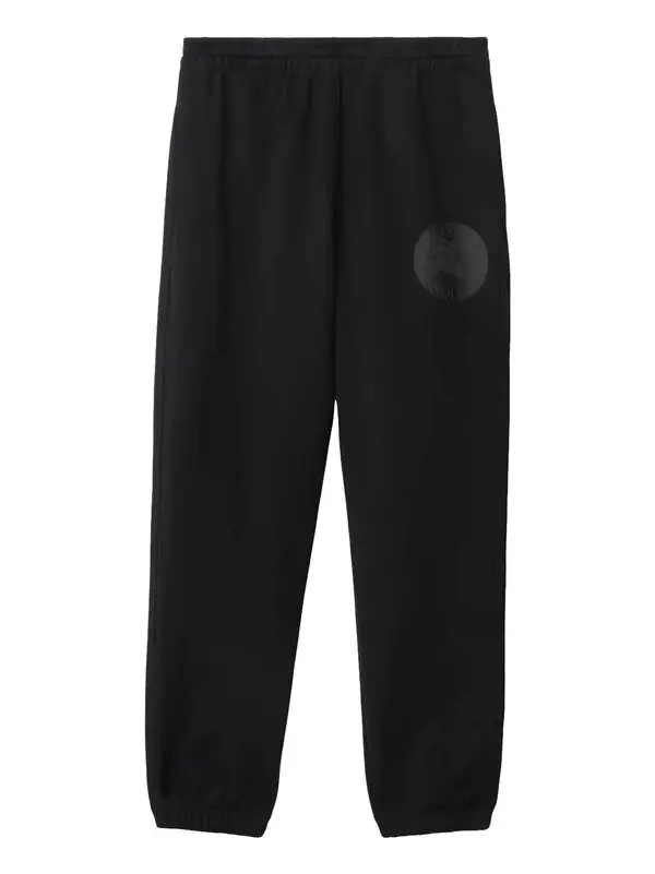 Burberry Equestrian Knight-print Track Pants - Black