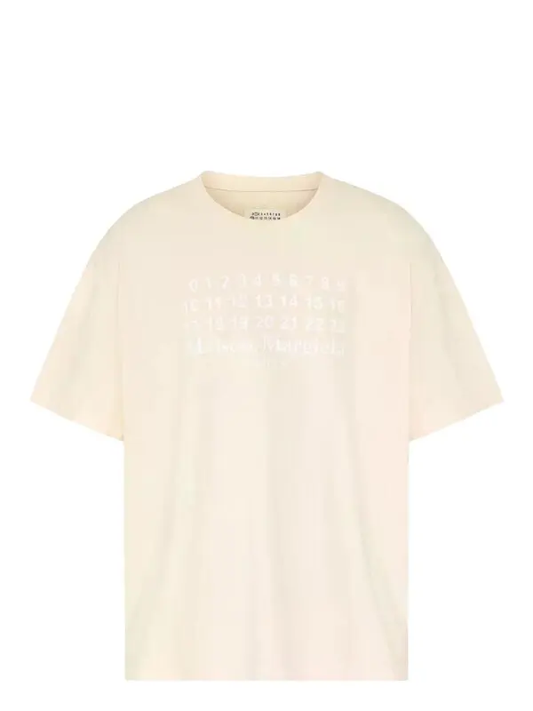 MAISON MARGIELA Logo-print T-shirt - Neutrals