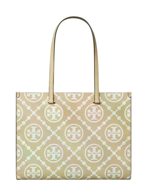 Tory Burch T Monogram Embossed Tote Bag - Neutrals