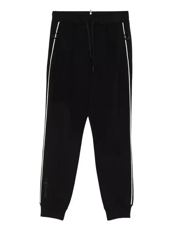 Moncler Jersey-texture Track Pants - Black