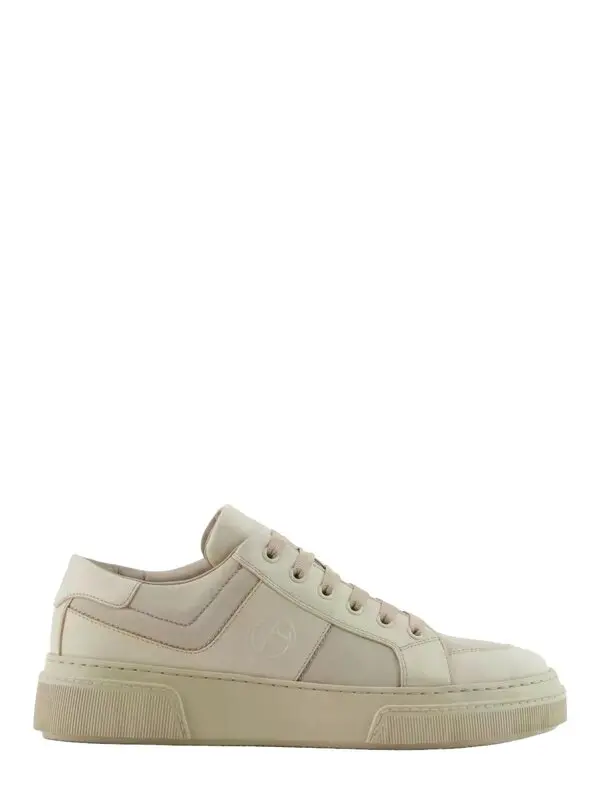 Giorgio Armani Panelled Sneakers - Neutrals