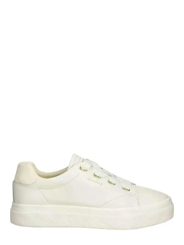 Gant Leather Low Top Sneakers - White