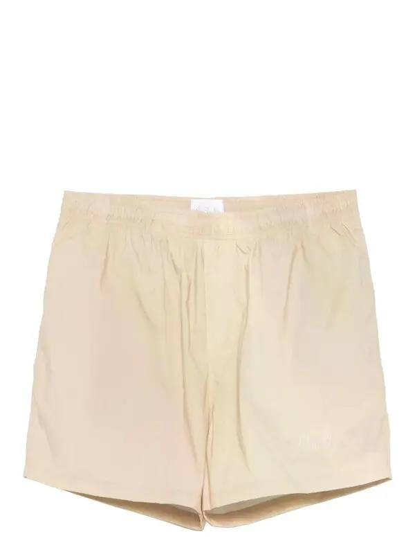 BLUE SKY INN Logo-embossed Swim Shorts - Neutrals