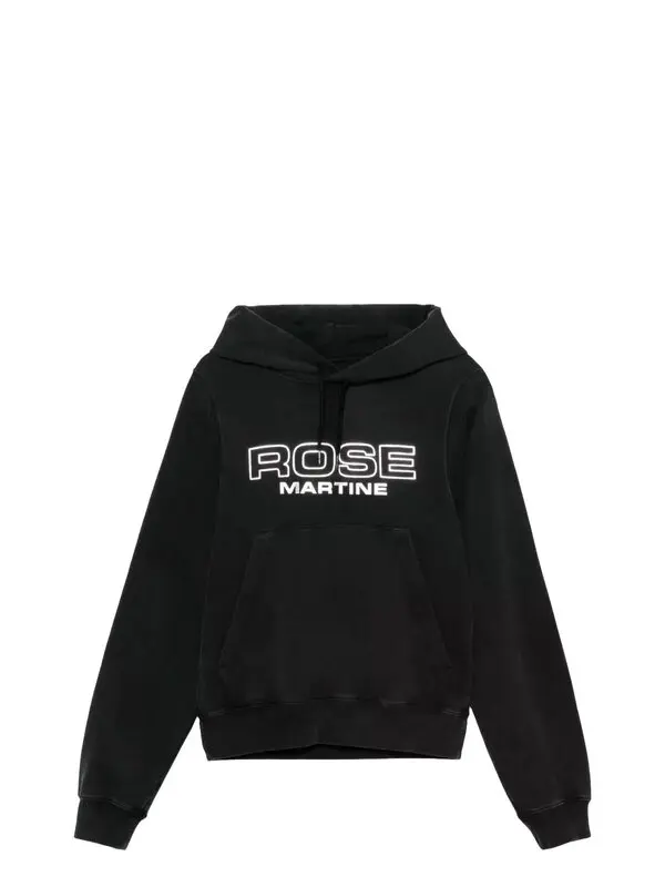 Martine Rose Raised-logo Hoodie - Black