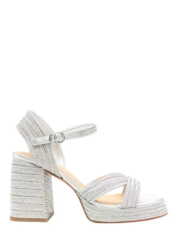 CastaÑer 100mm Valle Sandals - Silver