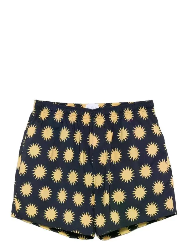 BLUE SKY INN Sun-print Swim Shorts - Blue