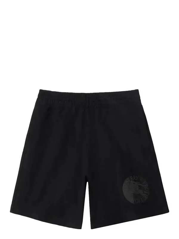 Burberry Equestrian Knight-print Shorts - Black