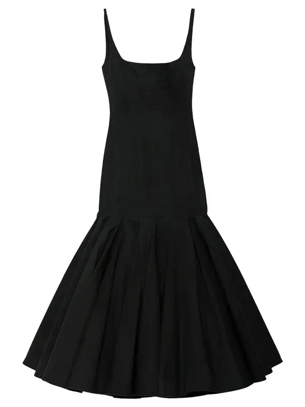 Jacquemus La Robe Agave Midi Dress - Black