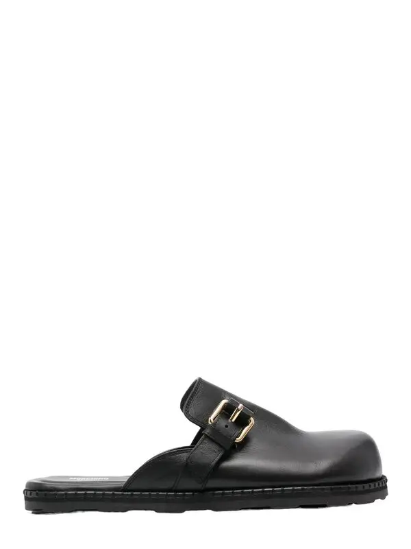 Moschino Leather Sandals - Black