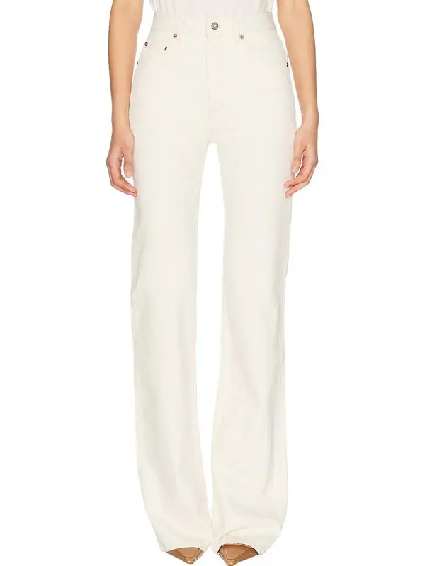 Saint Laurent Bootcut Leg Jeans - Almond Milk