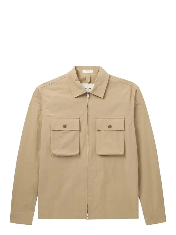 Altea Matthew Cotton-blend Jacket - Neutrals