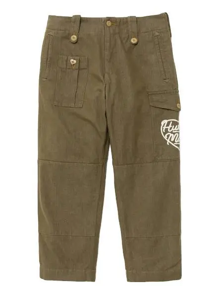 HUMAN MADE Military Denim Cargo Pants - Olivedrab Green