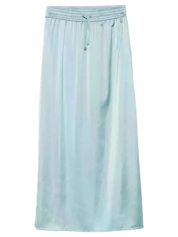 Herno Satin Maxi Skirt - Blue