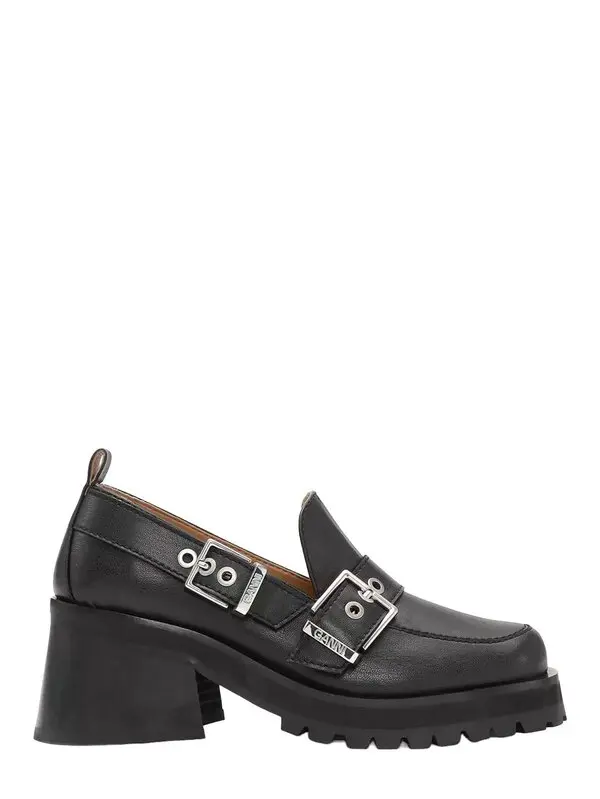 GANNI Platform Loafers - Black