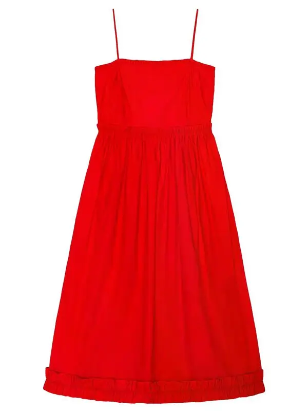 GANNI Midi Dress - Red