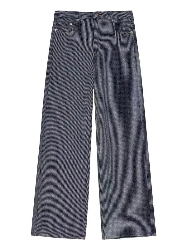 GANNI Wide-leg Jeans - Blue