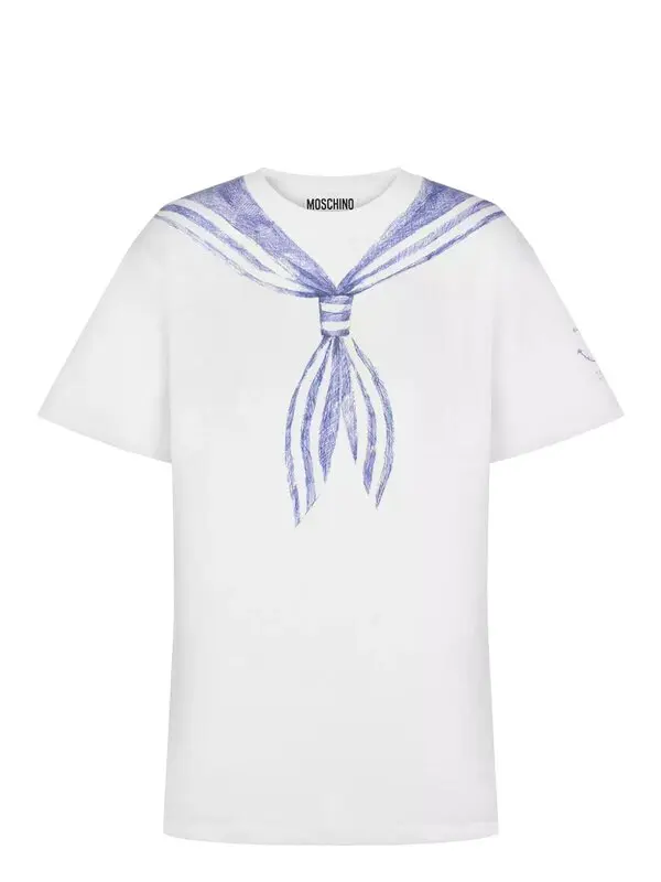 Moschino Sailor Motif T-shirt - White