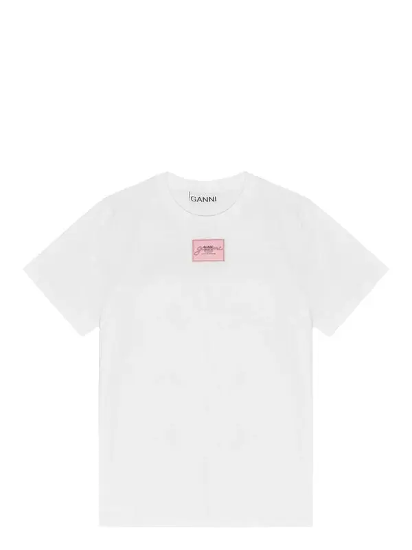 GANNI Graphic-print T-shirt - White