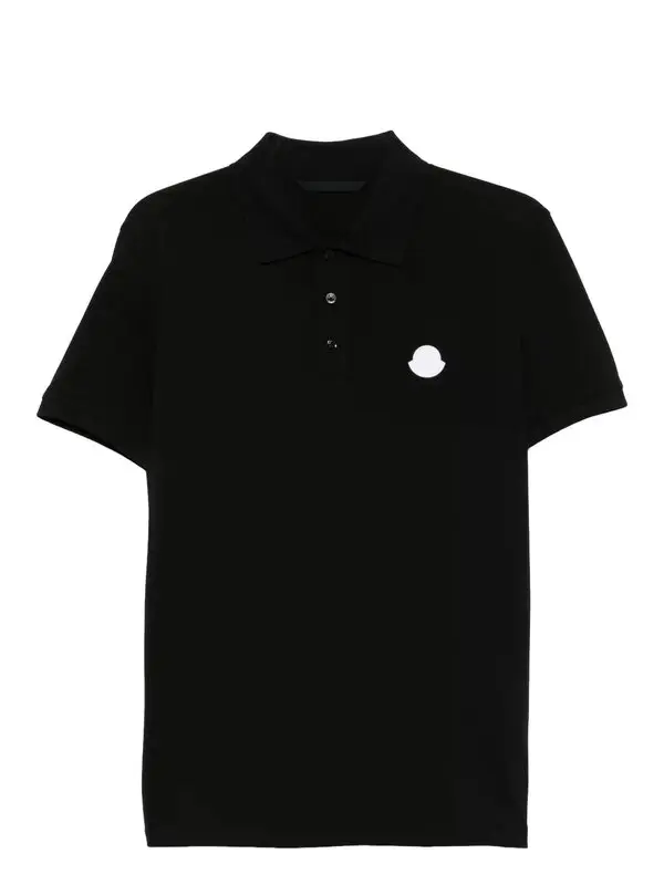 Moncler Short-sleeve Polo Shirt - Black