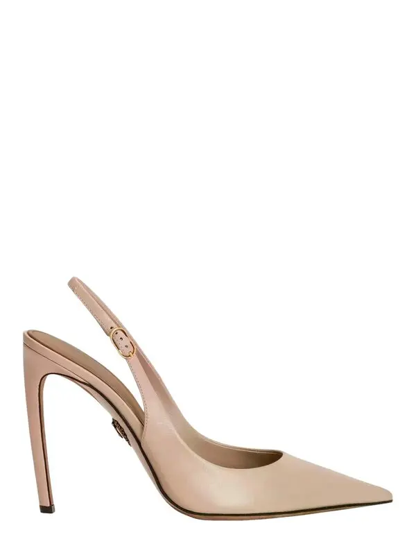Dolce & Gabbana Slingback Leather Pumps - Neutrals