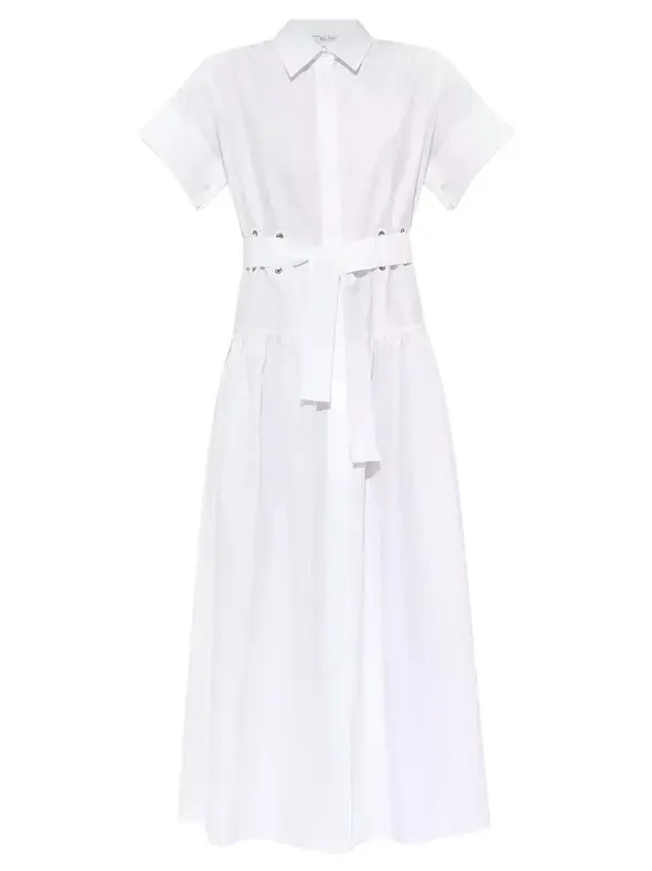 Max Mara Cotton Shirt Dress - White