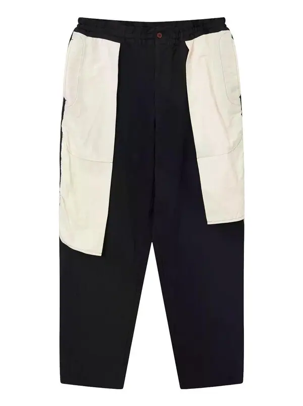 BLACK COMME DES GARÇONS Panel-construction Trousers - Black