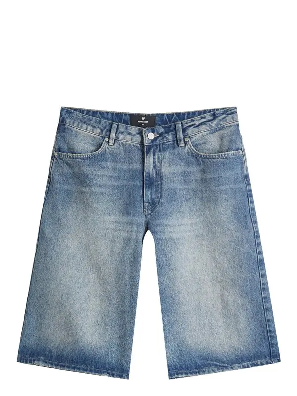 REPRESENT Denim Bermuda Shorts - Washed Blue
