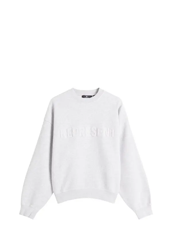 REPRESENT Owners Club Everyday Logo Crewneck Sweatshirt - Grey Marl