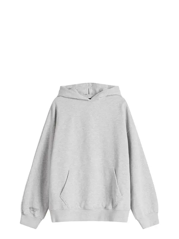 REPRESENT Owners Club Boyfriend Hooded Sweatshirt - Grey Marl
