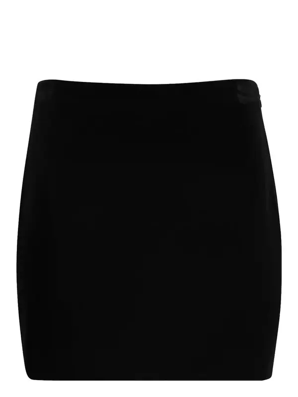 Miu Miu Velvet Mini Skirt - Black