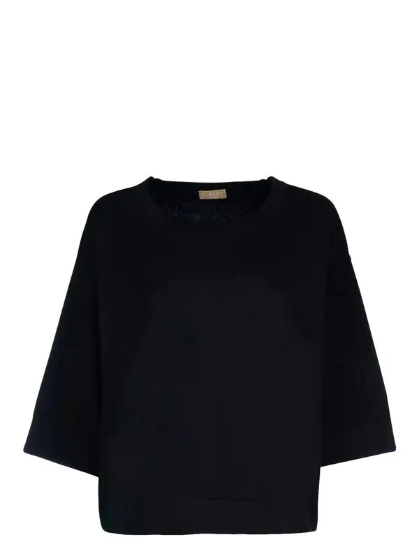 CLOUDS Crew-neck Jumper - Black