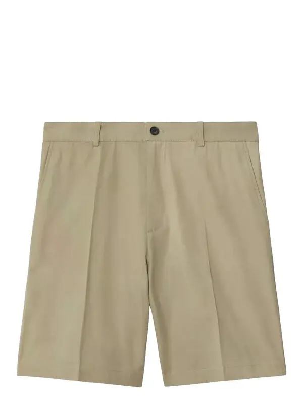 Burberry Cotton Chino Shorts - Neutrals